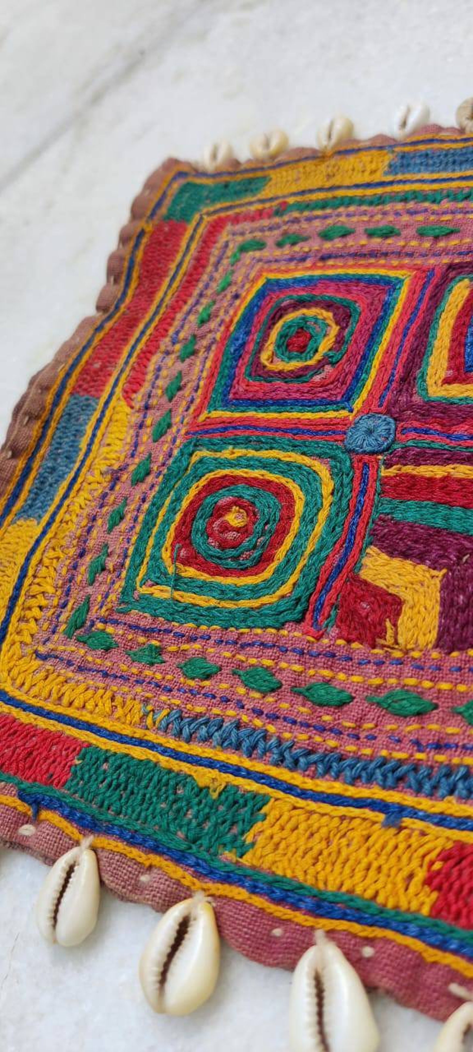 OOAK Embroidery Patch From Banjara Tribe of Madhya Pradesh, 60-70 Years ...