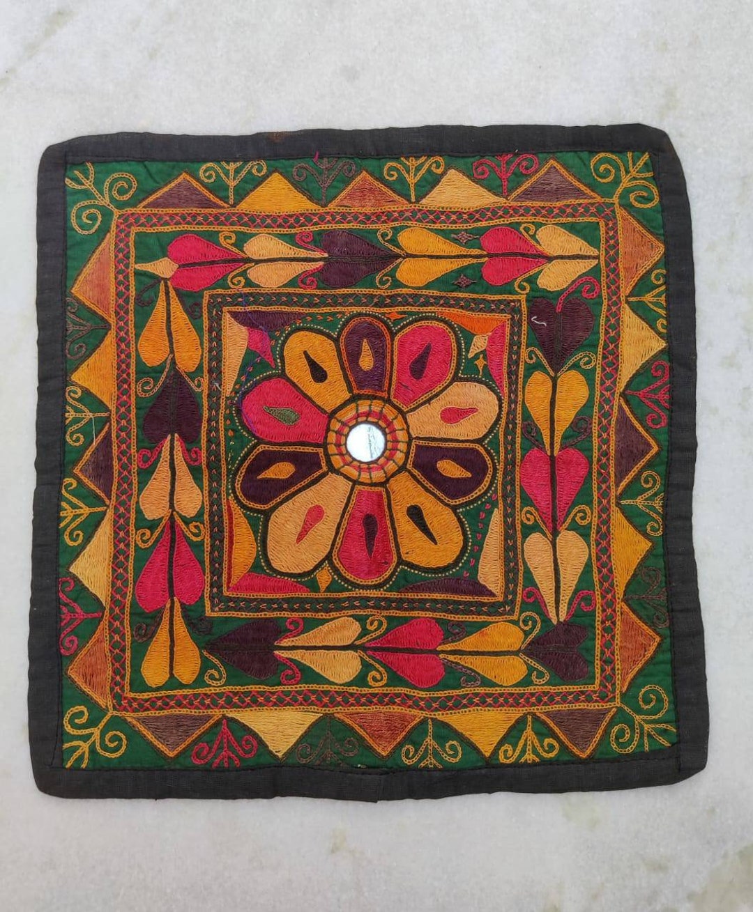 Beautiful Hand Embroidered Banjara Temple Decoration Piece, Wall ...