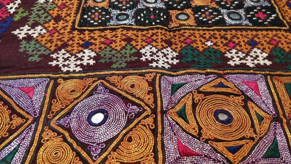 Antique Banjara Embroidery Rare Embroidery Antique Museum Quality Piece ...