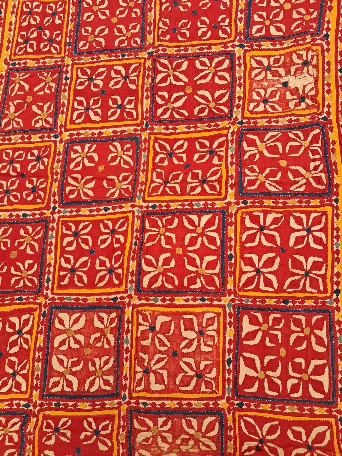 Antique Quilt 90-100 Years Old Applique Quilt From Sind, Pakistan, Rare ...