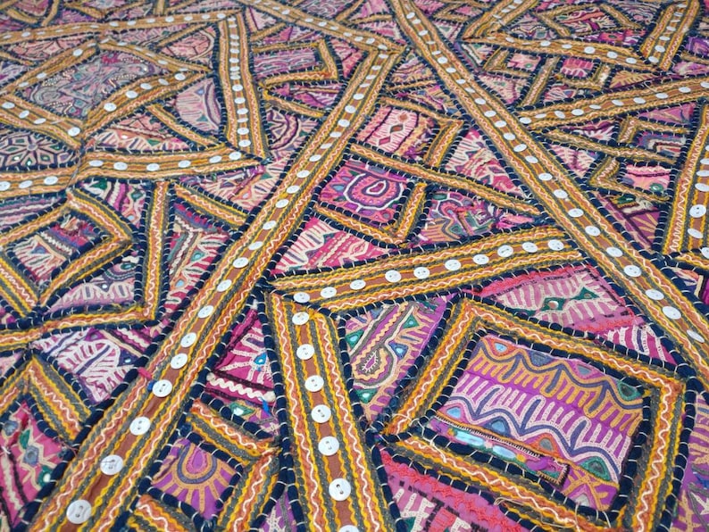 Beautiful Vintage Rabari Embroidery wall Hanging Rabari | Etsy