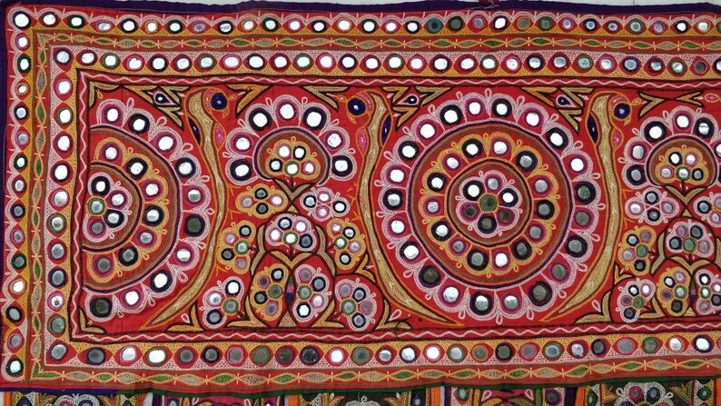 Toran Decor: Ahir Rabari Door Decor Hand Embroidered Valence | Etsy