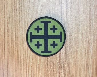 Jerusalem Cross Patch - Etsy
