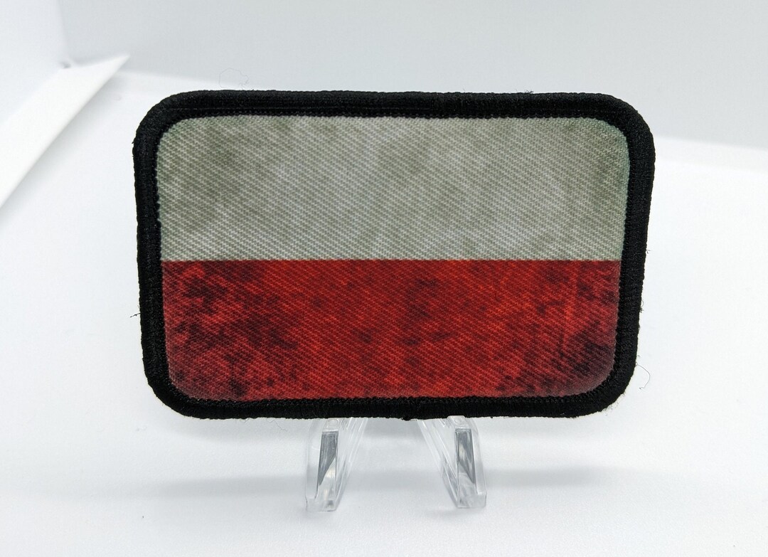 Distressed Poland Flag 2"x3" Morale Patch With Hook and Loop Backing - Etsy