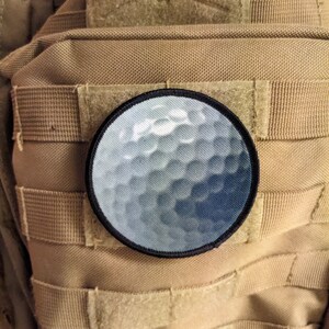 Golf Ball Sports 3" Circle Morale Patch With Hook and Loop Backing - Etsy