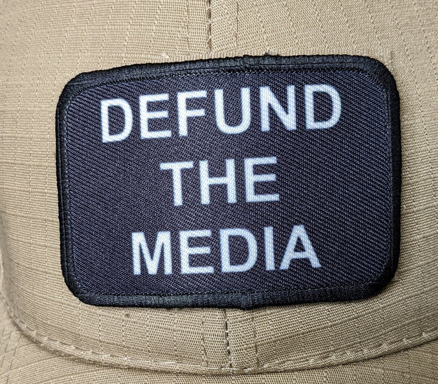 DEFUND the MEDIA Meme Funny 2x3 Morale Patch With | Etsy