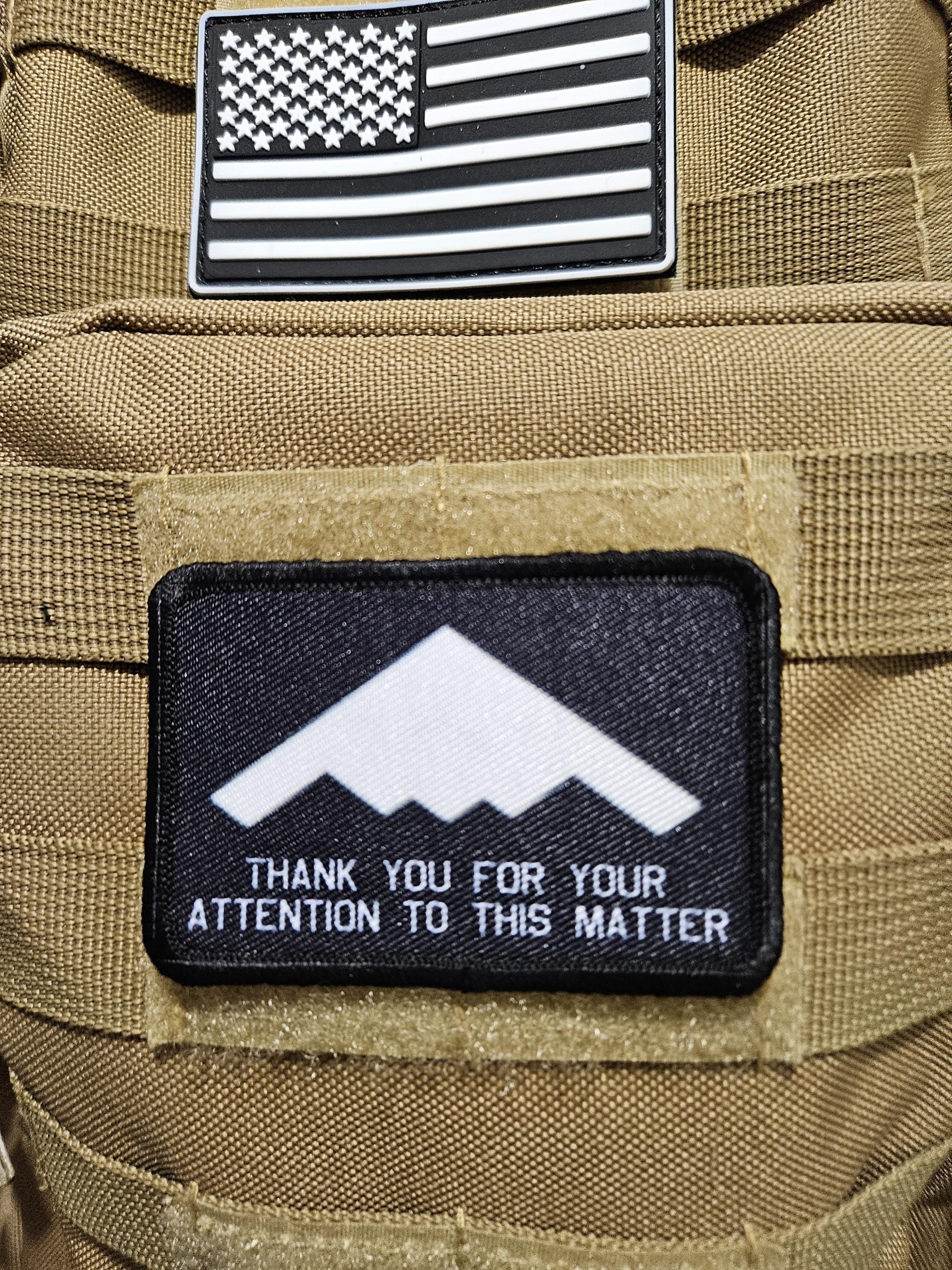 B2 Bomber Thank You for Your Attention to This Matter Meme 2"x3 ...