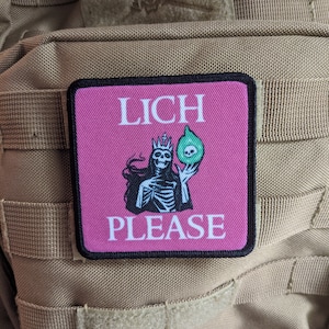 Lich Please Dnd Dungeons and Dragons Morale Patch 3x3" Square Patch ...