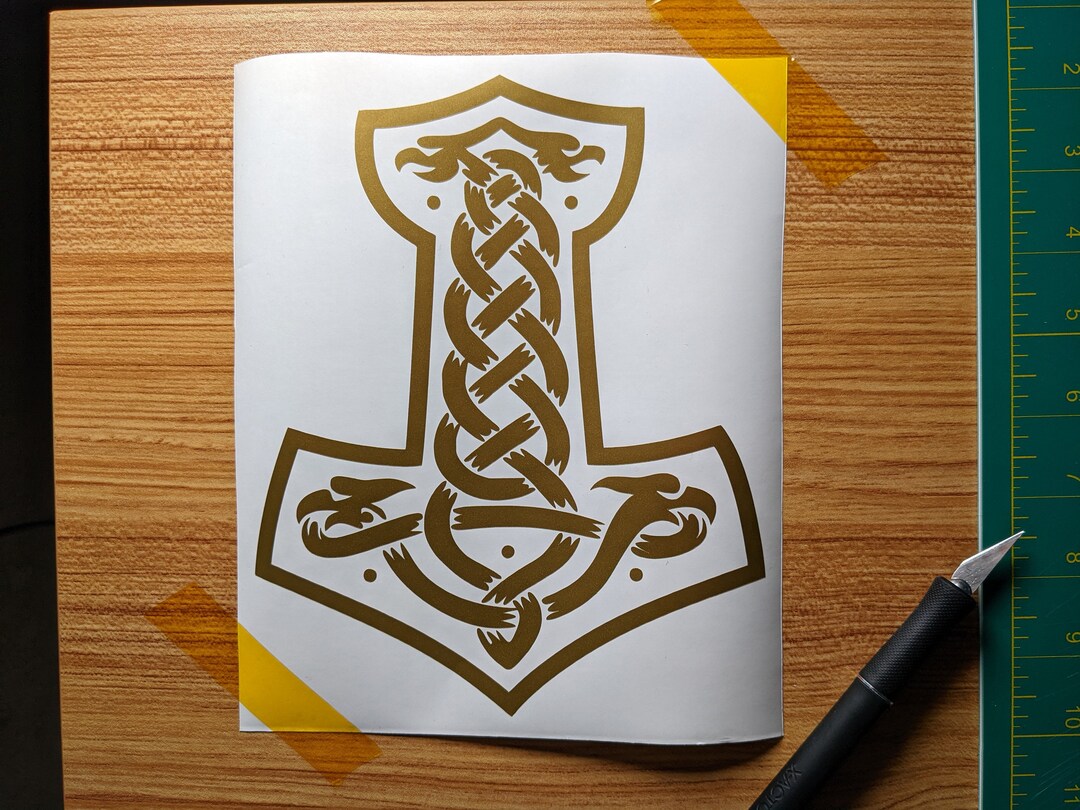 Thor's Hammer Rune Vinyl Decal 8 10 Multiple Colors Are Available ...