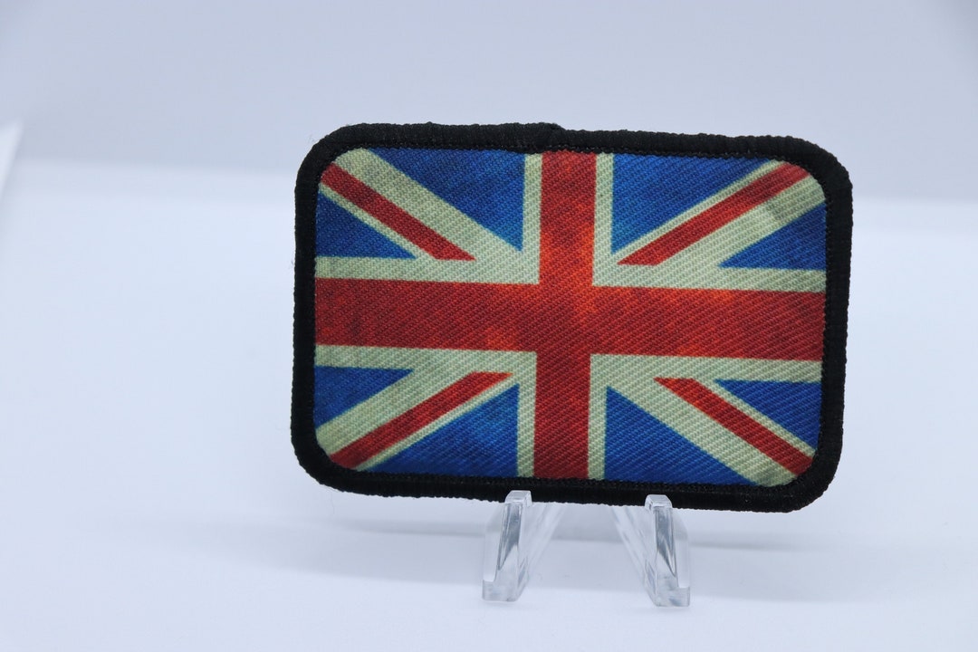 Distressed Union Jack UK British Flag 2"x3" Removable Morale Patch With ...