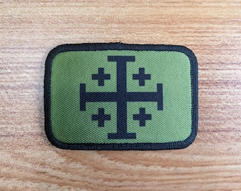 Jerusalem Cross Patch - Etsy