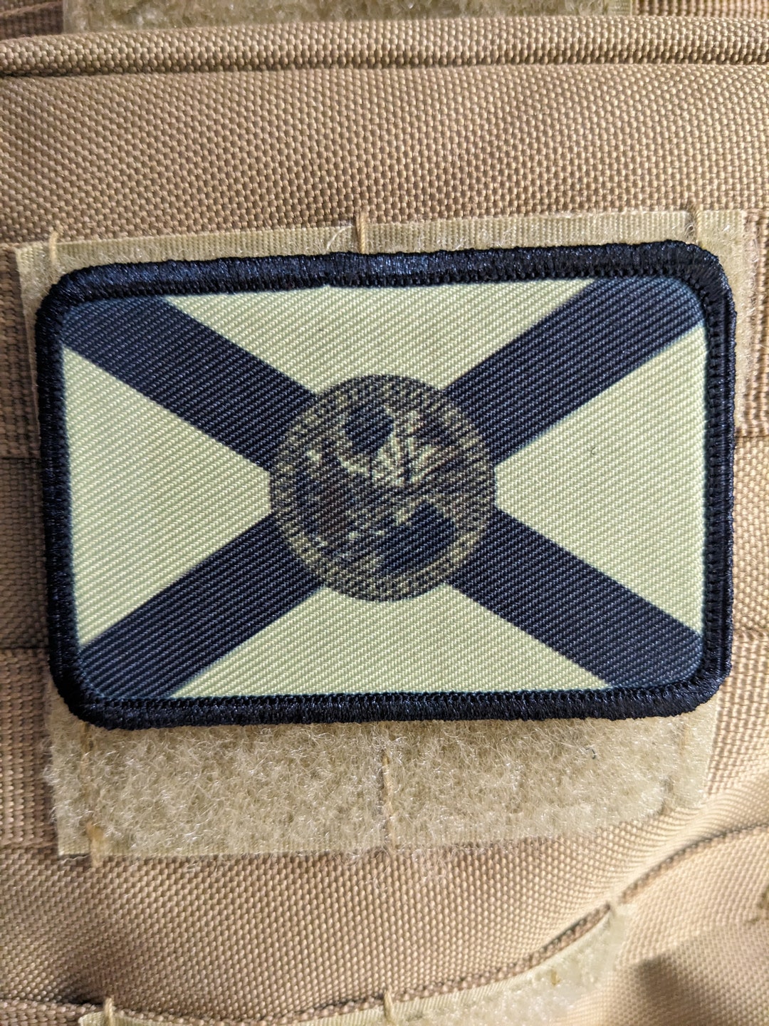 Subdued Tan and Brown Florida State Flag Removable Patch 2"x3" Morale ...