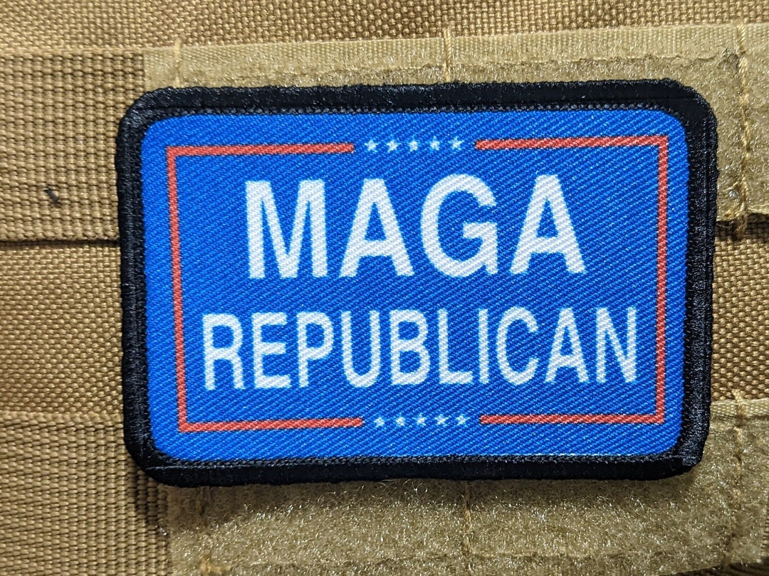 MAGA REPUBLICAN Meme 2x3 Morale Patch With Hook and Loop Backing - Etsy