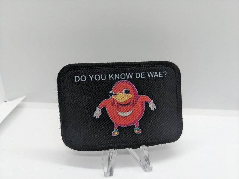 Ugandan Knuckles Meme De Wae 2x3 Morale Patch With - Etsy