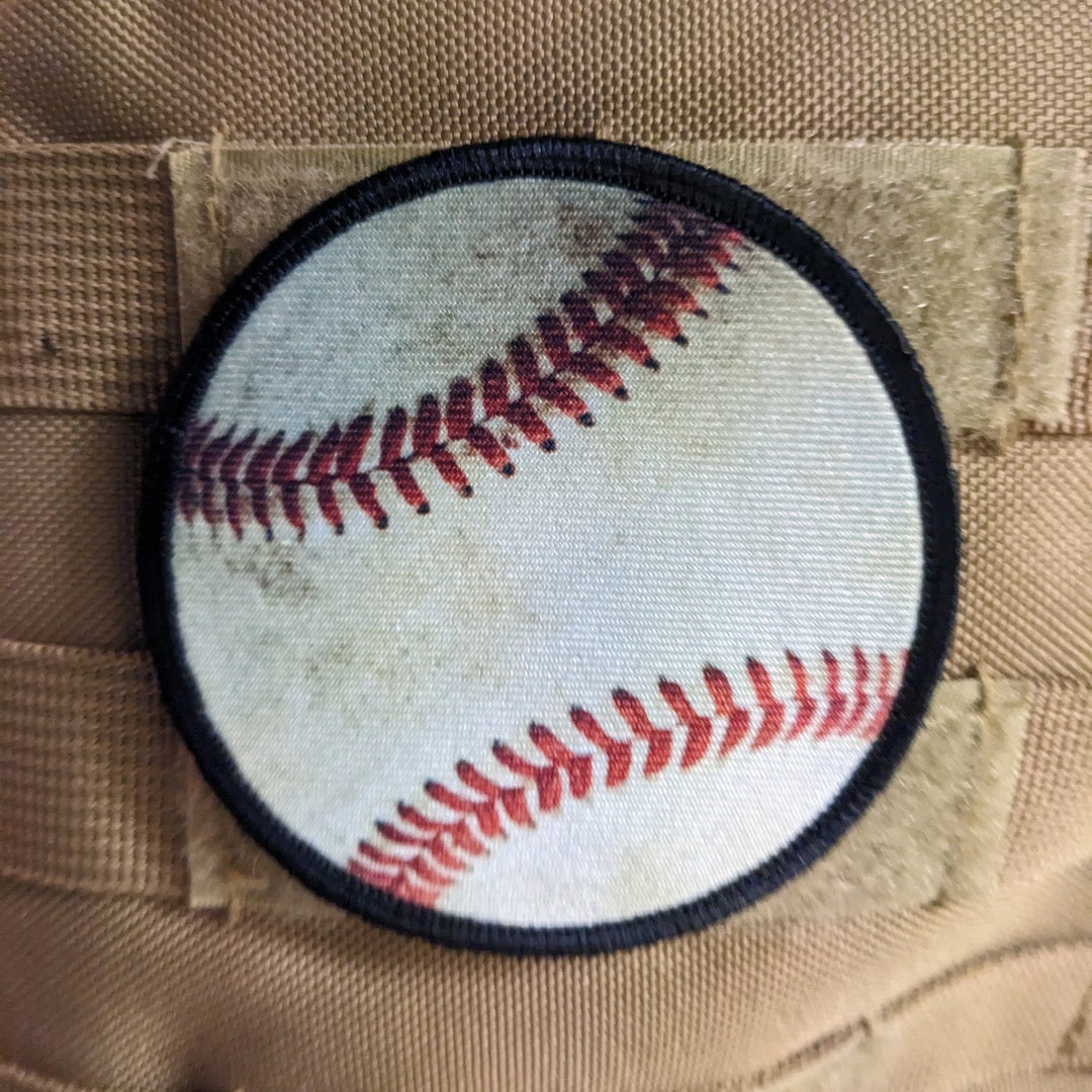 Baseball Sports 3" Circle Morale Patch With Hook and Loop Backing - Etsy