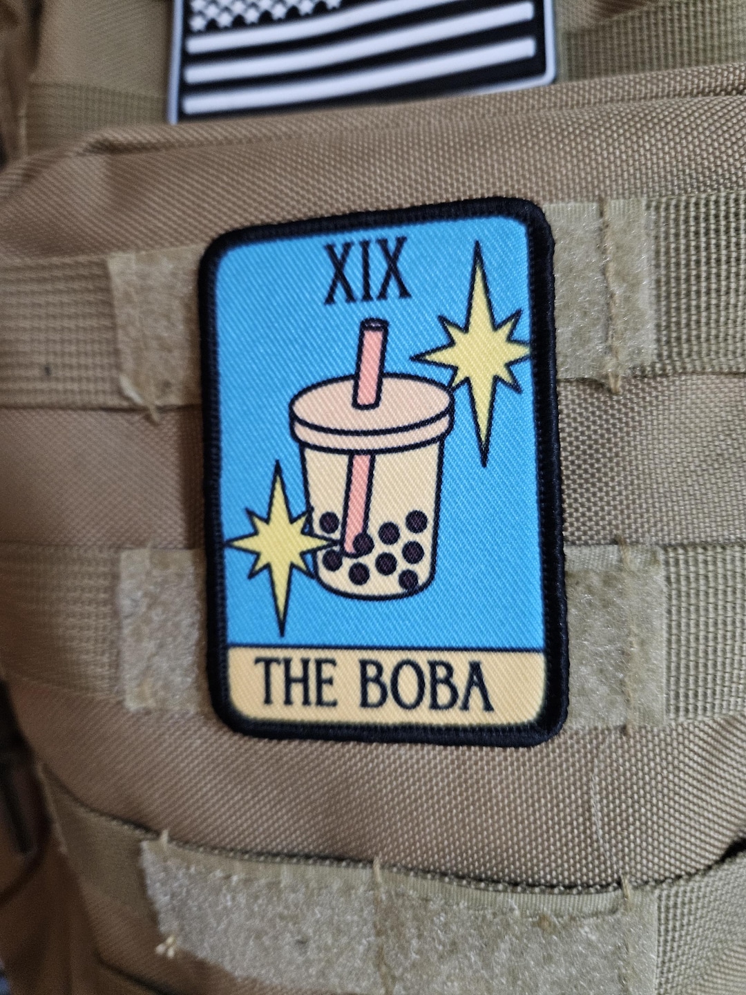 The Boba Tea Tarot Card Funny Cute 2"x3" Morale Patch With Hook and ...