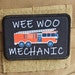 Wee Woo Driver Police Car Driver Funny 2x3 Removable Morale Patch With ...