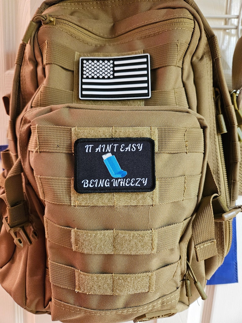 It Aint Easy Being Wheezy Inhaler Meme 2"x3" Removable Morale Patch ...