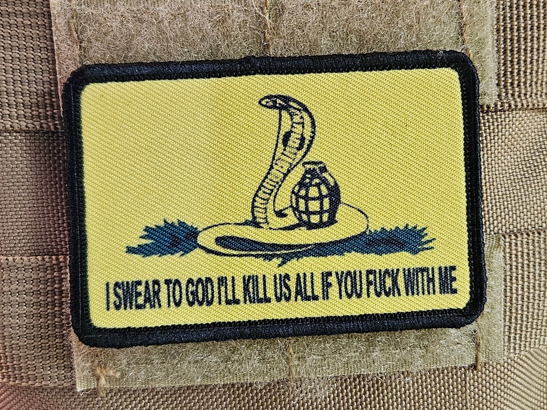 Gadsden Flag Don't Tread Parody Cobra on Me 2"x3" Morale Patch With ...