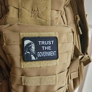 Trust Your Government Libertarian Meme 2"x3" Removable Morale Patch ...