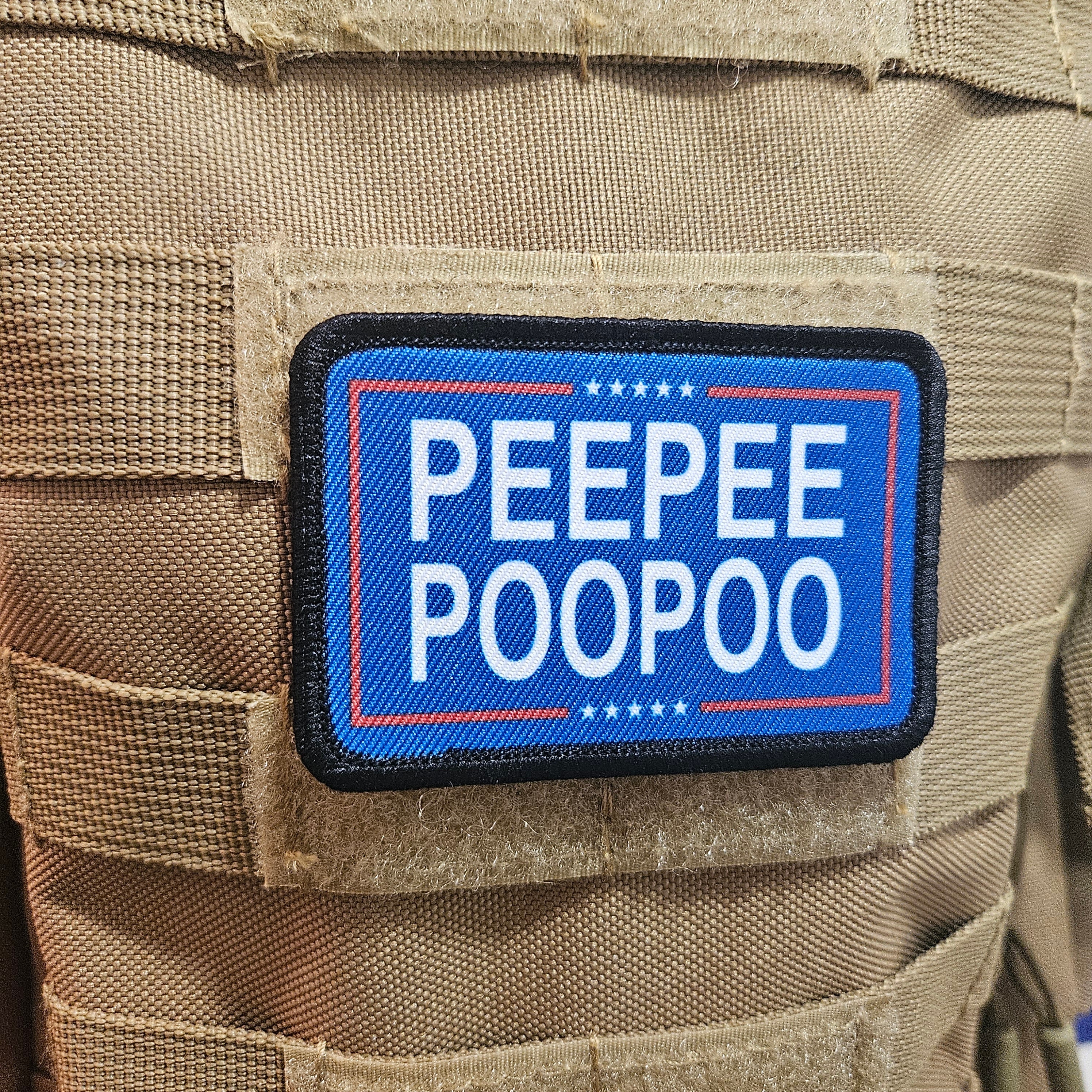 Peepee Poopoo 2024 Meme Patch Removable Patch 2"x3" Morale Patch With ...