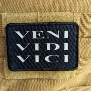 Veni Vidi Vici I Came I Saw I Conquered Julius Caesar Edc 2"x3" Morale ...