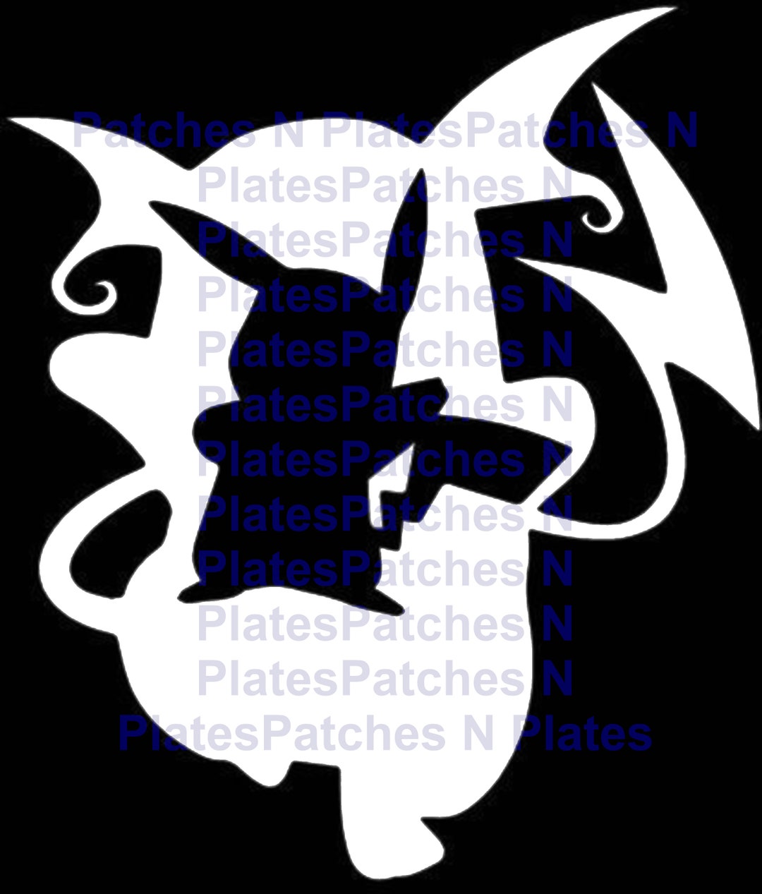 Pikachu to Raichu Evolution Pokemon Vinyl Decal 6 8 10 Multiple Colors ...