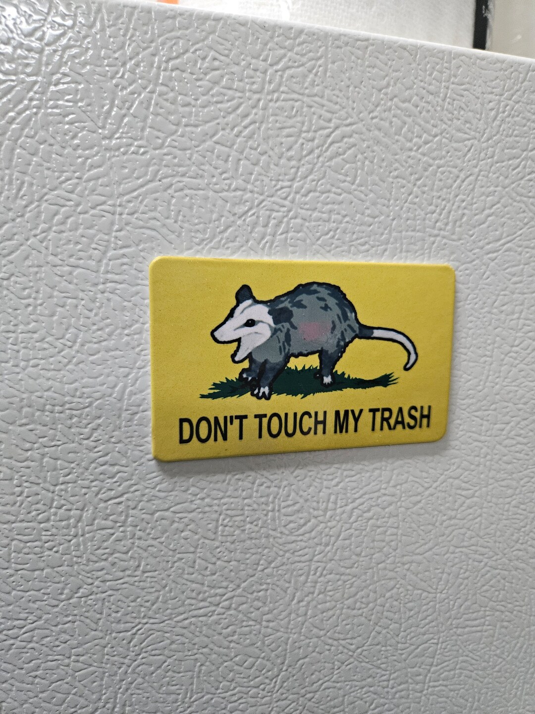 Don't Touch My Trash Possum Gadsden Flag Parody Fridge Magnet 2x3.5 ...