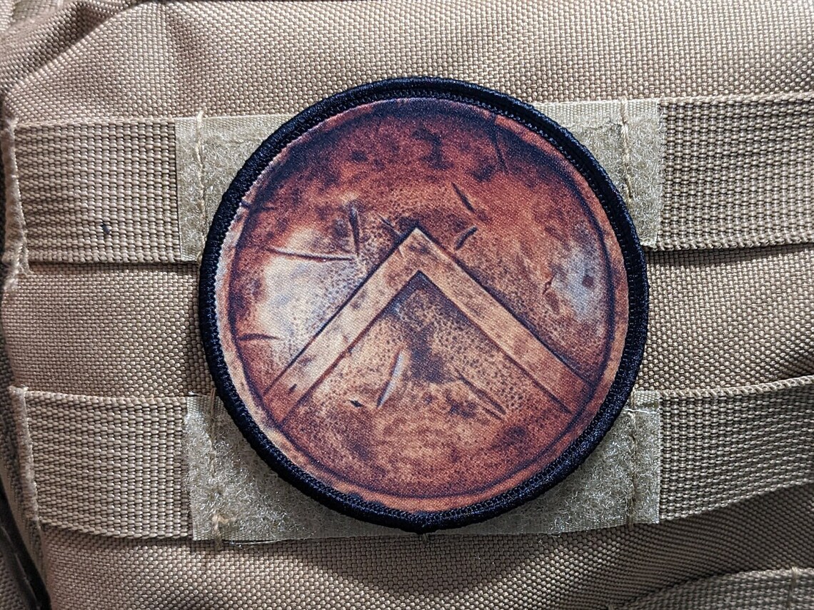 Spartan Shield Military Army Navy Marines Meme 3" Circle Morale Patch ...