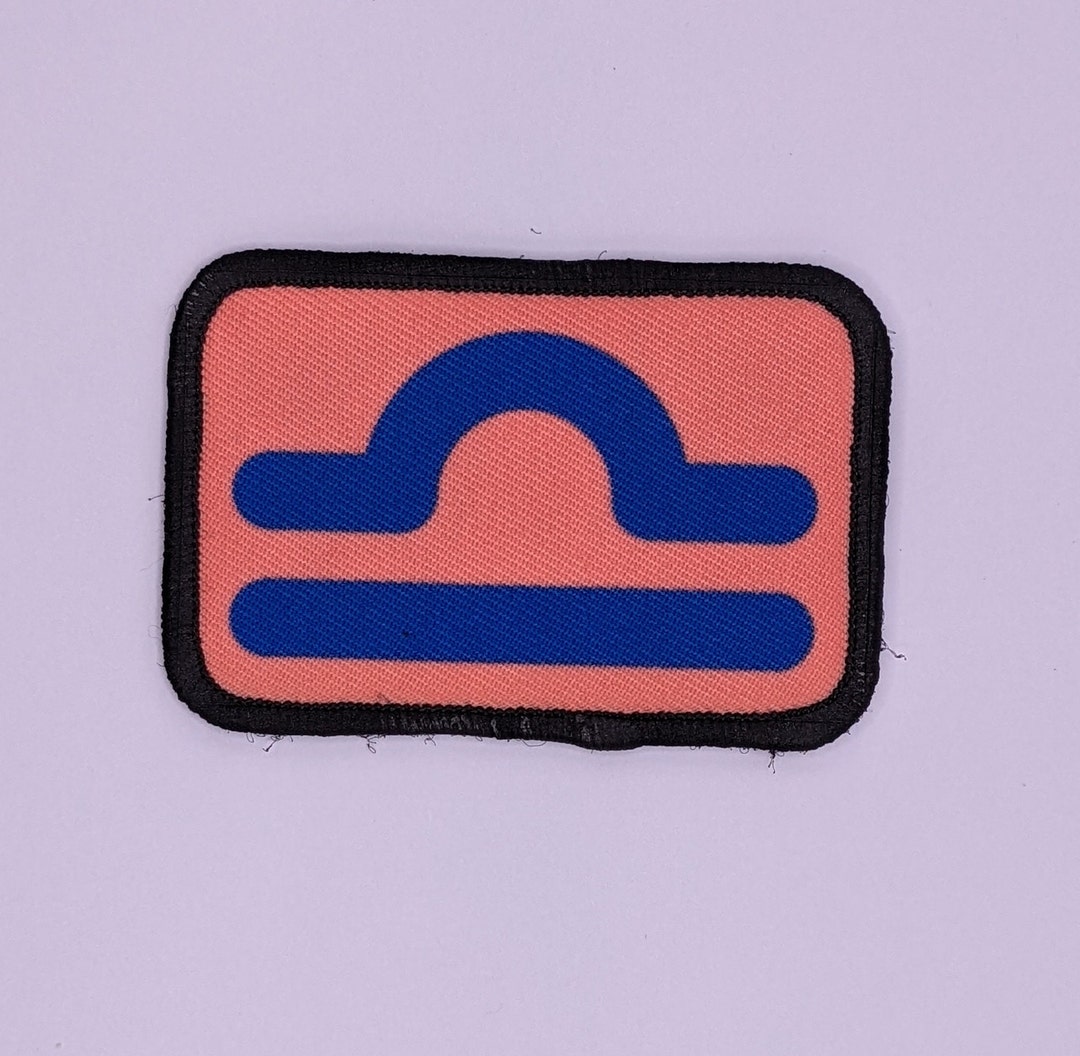 Libra Sign Zodiac Custom Colors Available 2"x3" Morale Patch With Hook ...