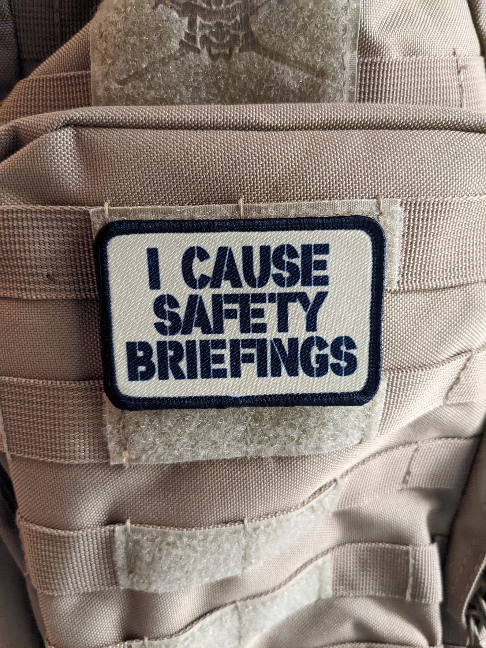 I Cause Safety Briefings Funny Meme Edc 2"x3" Morale Patch With Hook ...