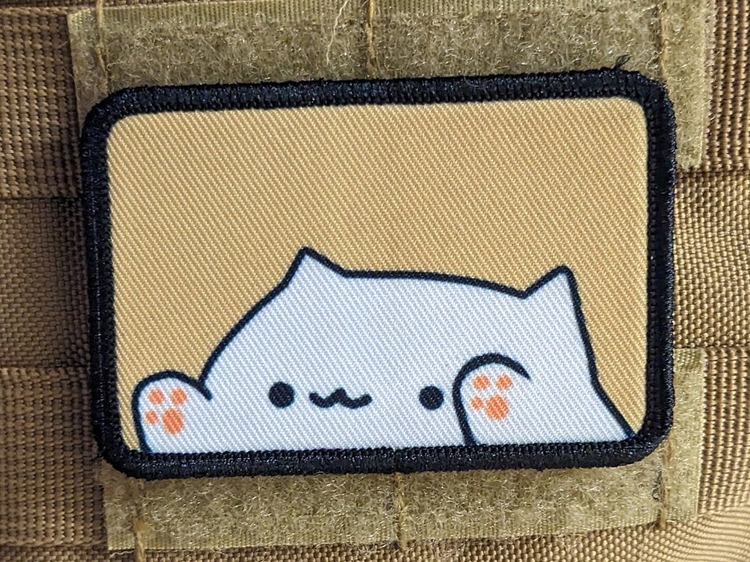 Bongo Fat Cat Meme 2x3 Removable Morale Patch With Hook and Loop Backing - Etsy UK