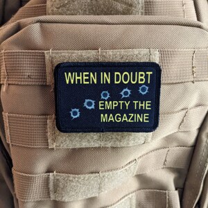 When in Doubt Empty Magazine 2nd Amendment Military Meme 2"x3 ...