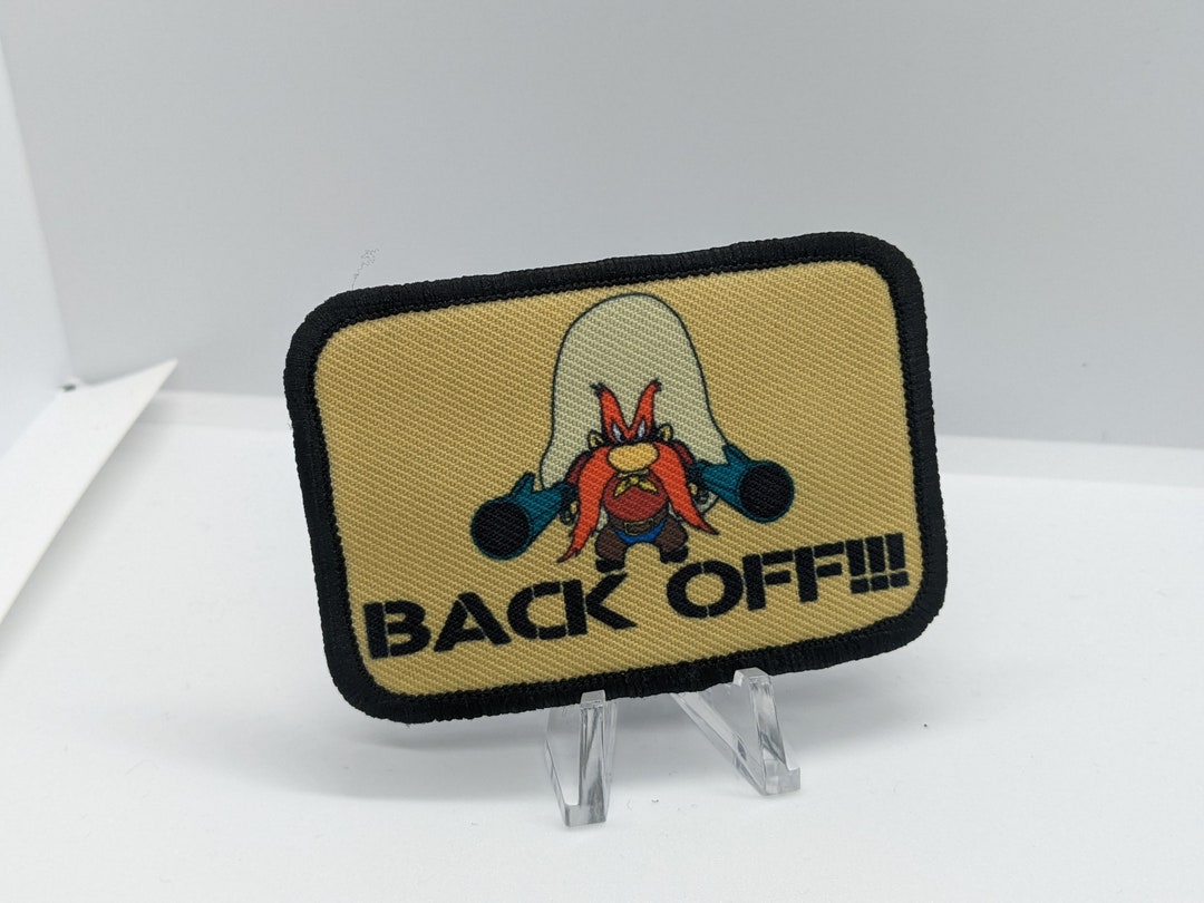 Back off Meme 2"x3" Removable Morale Patch With Hook and Loop Backing ...