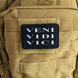 Veni Vidi Vici I Came I Saw I Conquered Julius Caesar Edc 2"x3" Morale ...
