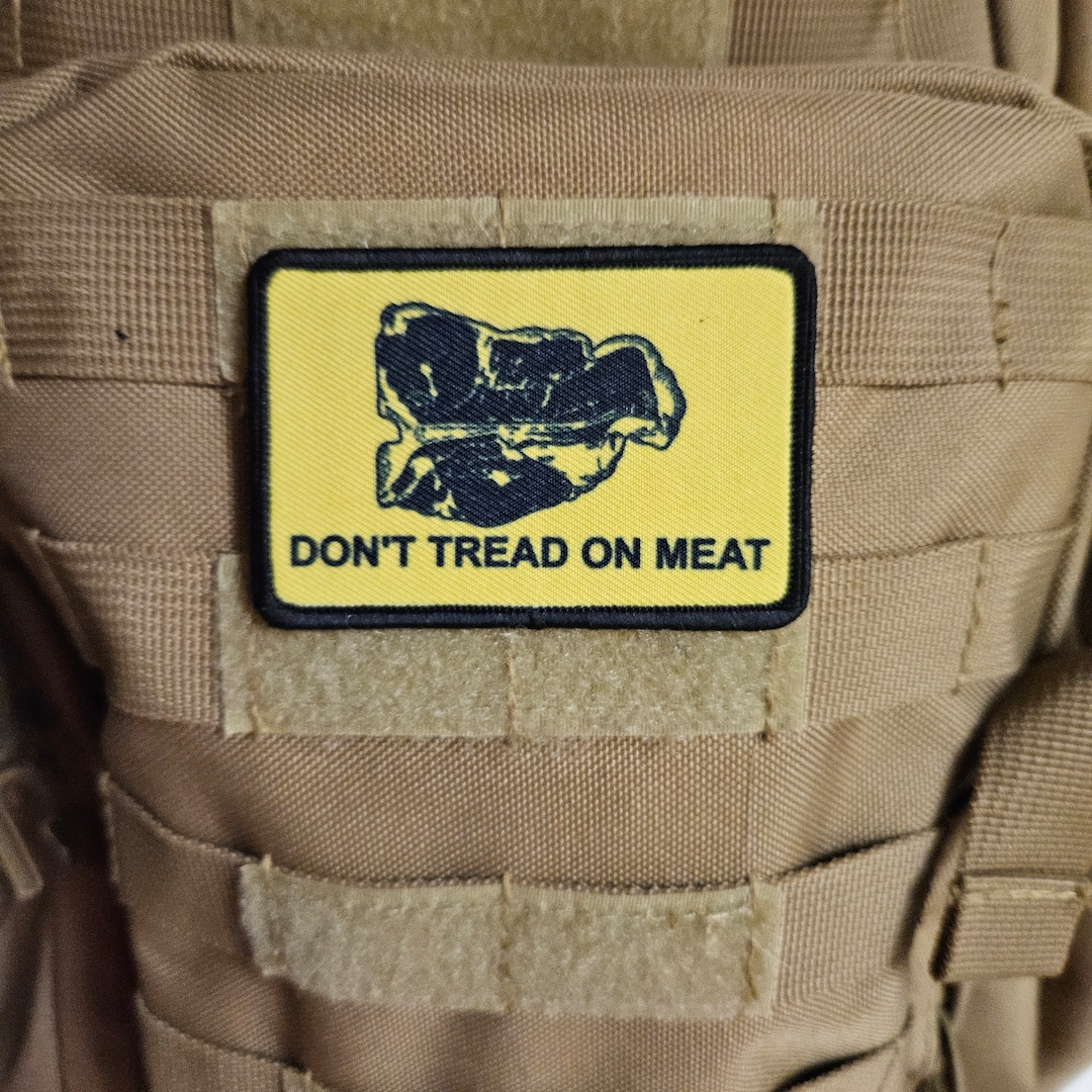 Don't Tread on Meat Gadsden Flag Goose Meme 2"x3" Removable Morale ...