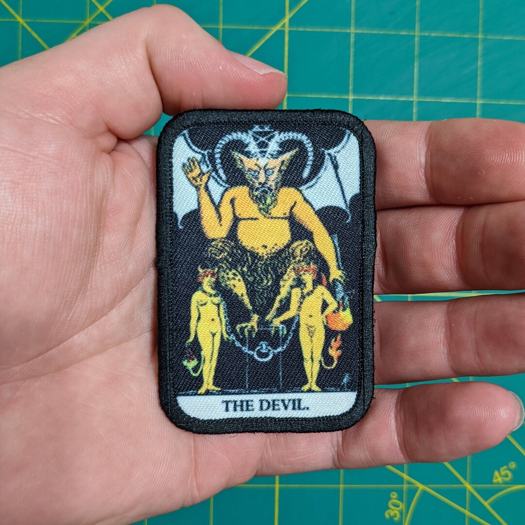 The Devil Tarot Card Special Forces Military 2"x3" Morale Patch With ...