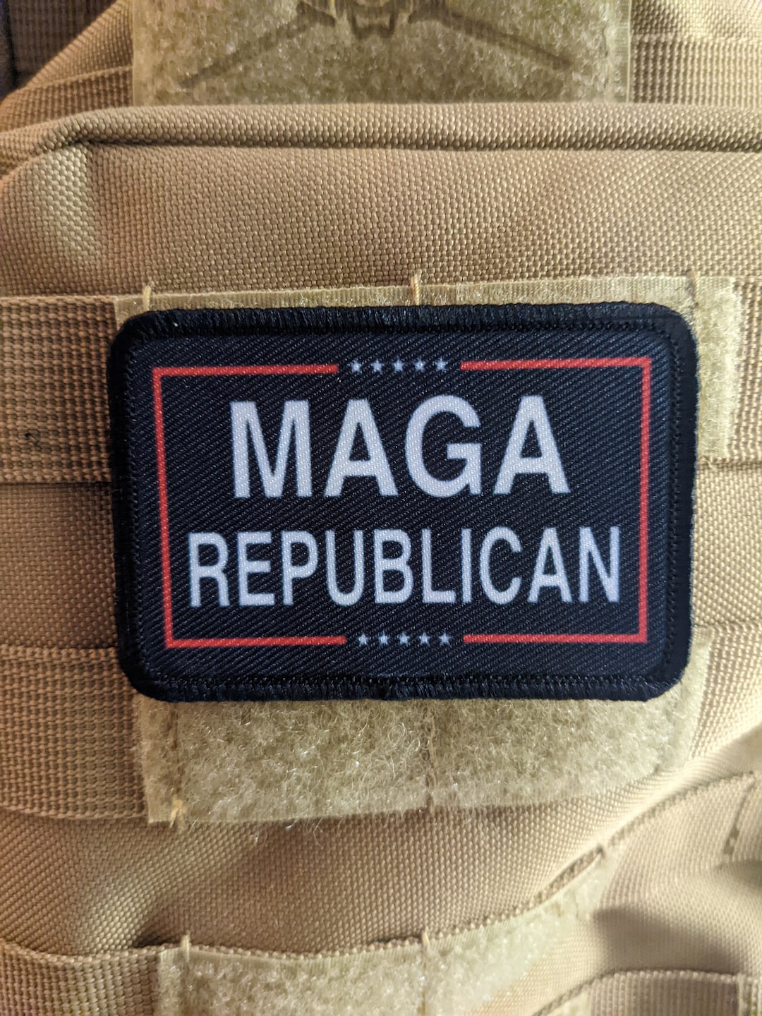 MAGA REPUBLICAN Black Meme 2"x3" Morale Patch With Hook and Loop ...
