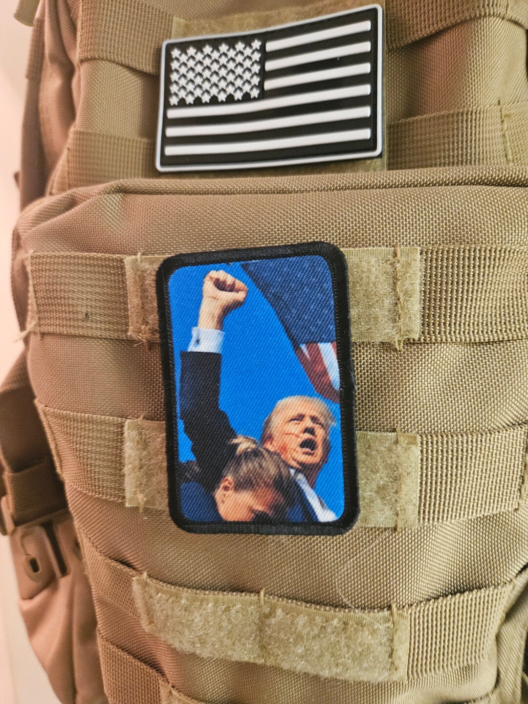Fist in the Air 2x3 Morale Patch With Hook and Loop Backing Military ...