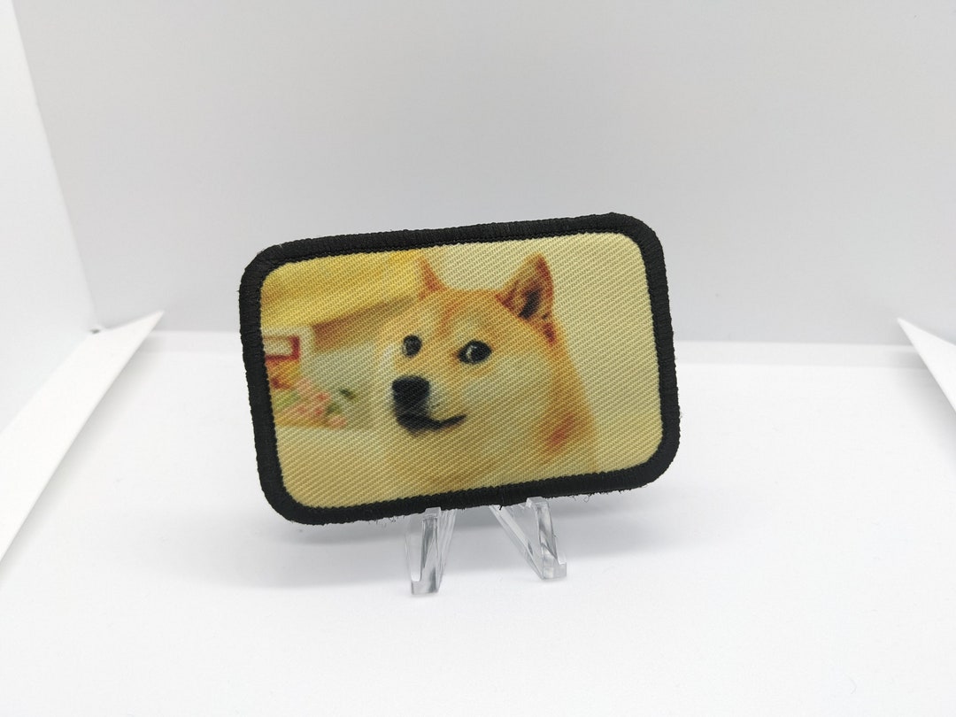 Doge Meme 2"x3" Morale Patch With Hook and Loop Backing Removable - Etsy