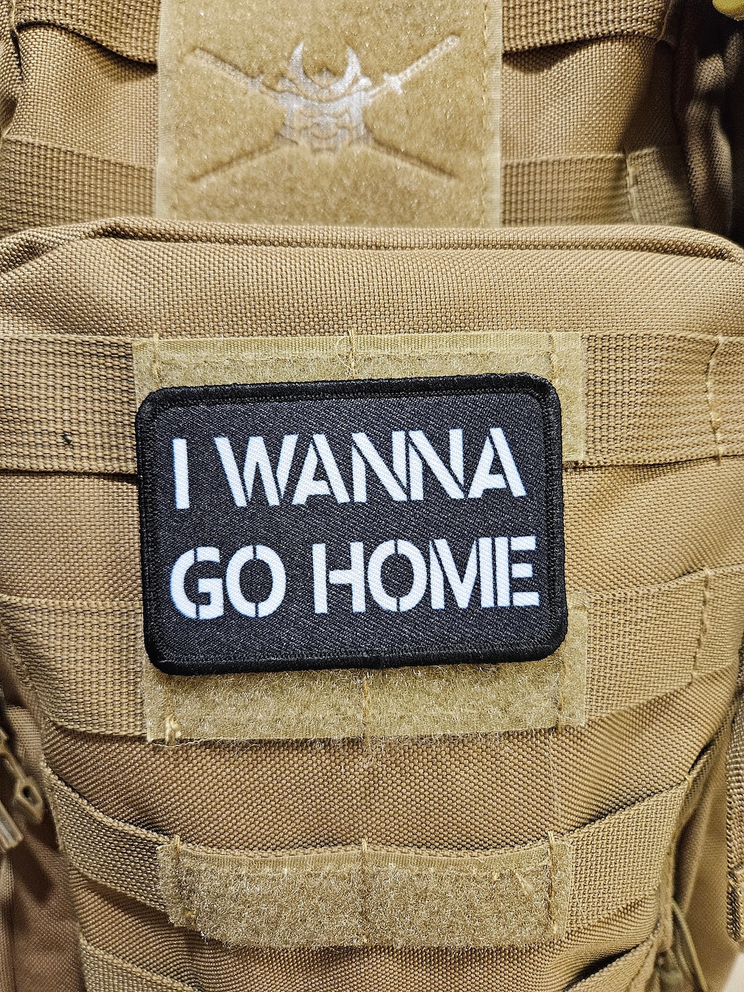 I Wanna Go Home Funny Meme 2"x3" Removable Morale Patch With Hook and ...