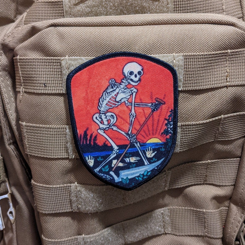 Death Grim Reaper 3"x4" Shield Shaped Hook & Loop Morale Patch - Etsy