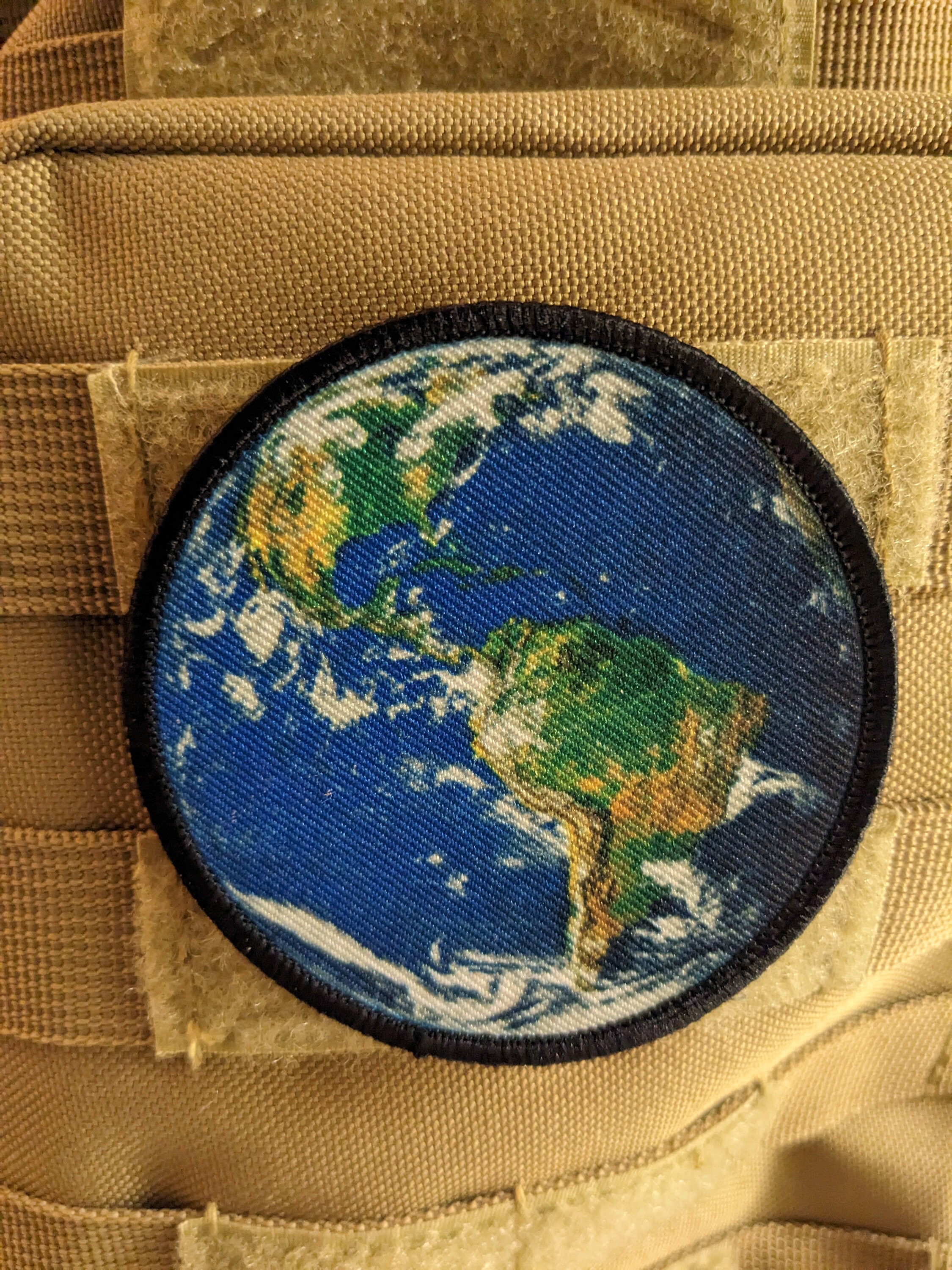 Flat Earth Meme Globe 3" Circle Morale Patch With Hook and Loop Backing ...