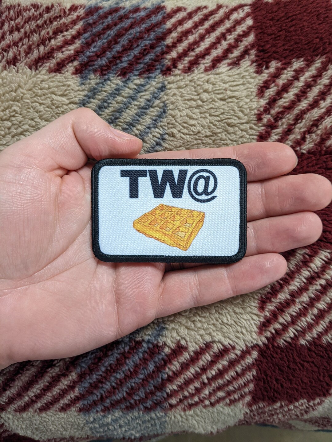 Twat Waffle Funny Removable Patch 2"x3" Morale Patch With Hook and Loop ...
