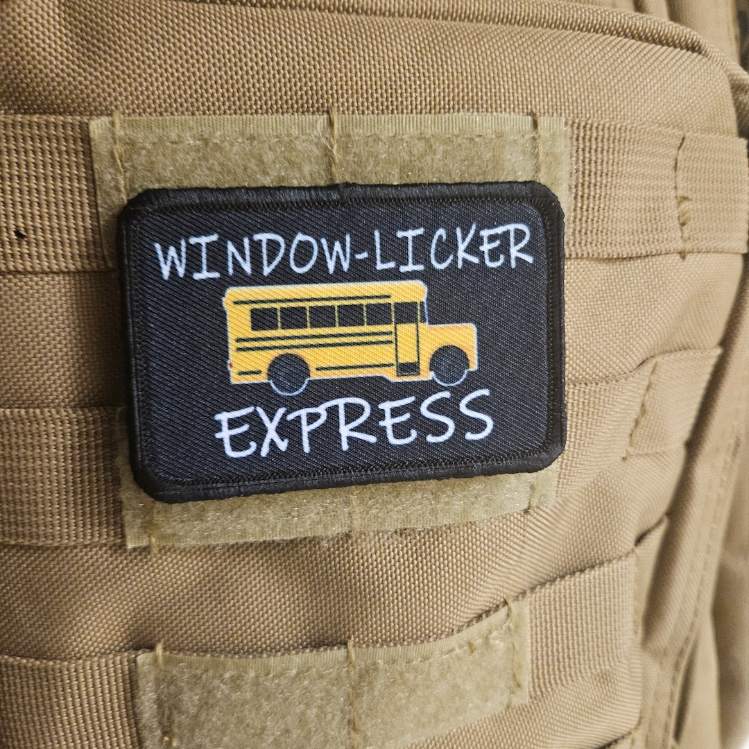 Window-licker Express School Bus Driver Funny 2"x3" Removable Morale ...