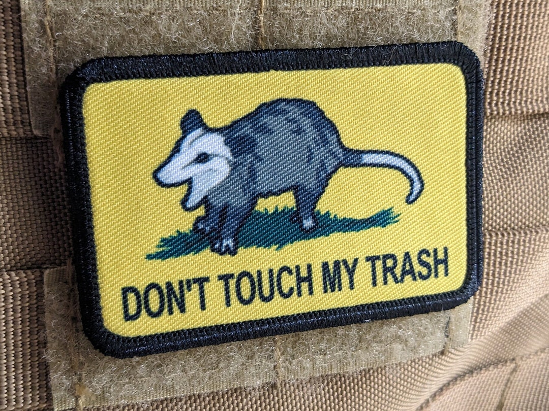 Don't Touch My Trash Possum Joke Gadsden Flag Meme 2"x3" Removable ...