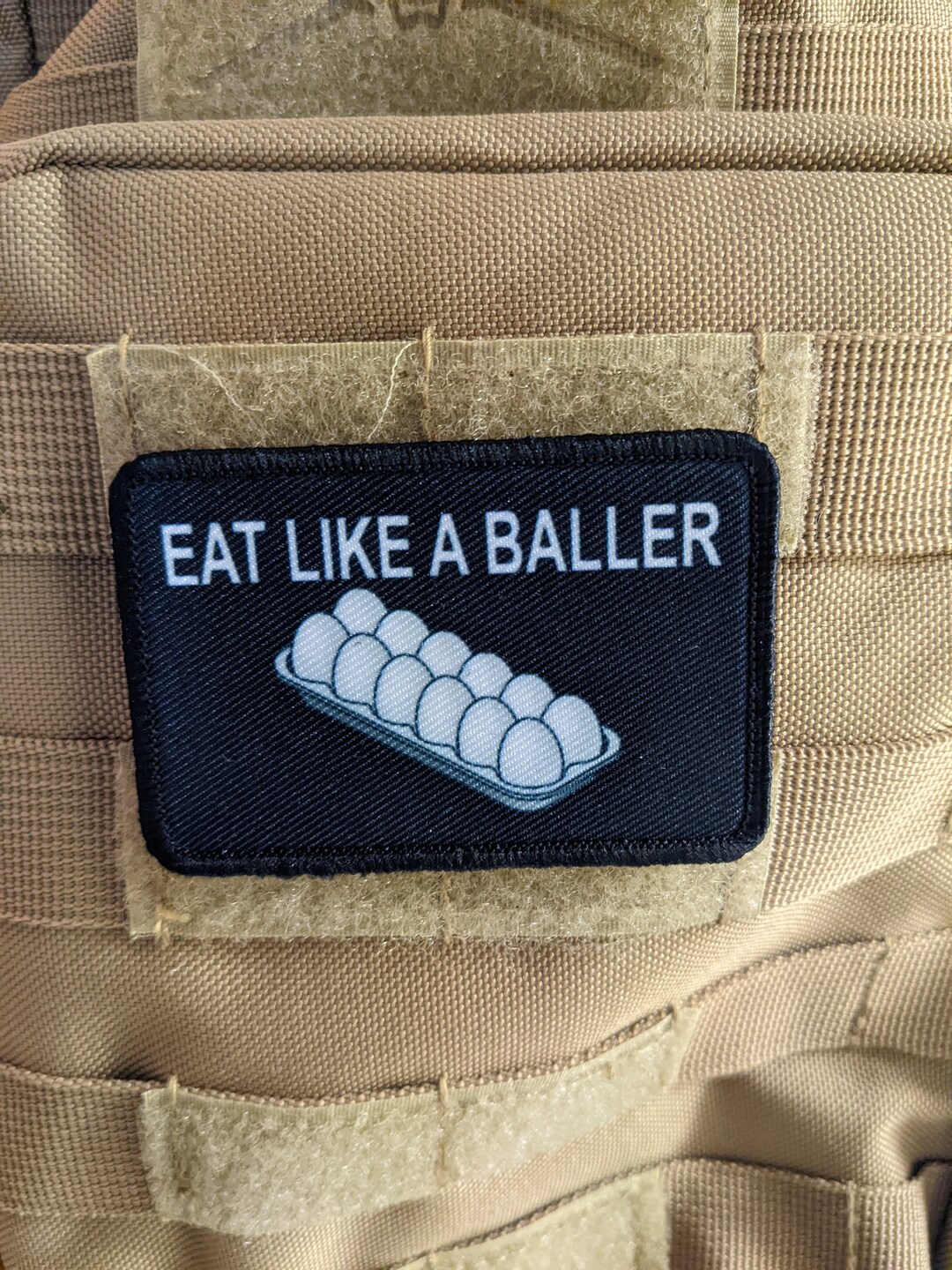 Eat Like a Baller Egg Shortage Inflation Meme 2"x3" Removable Morale ...