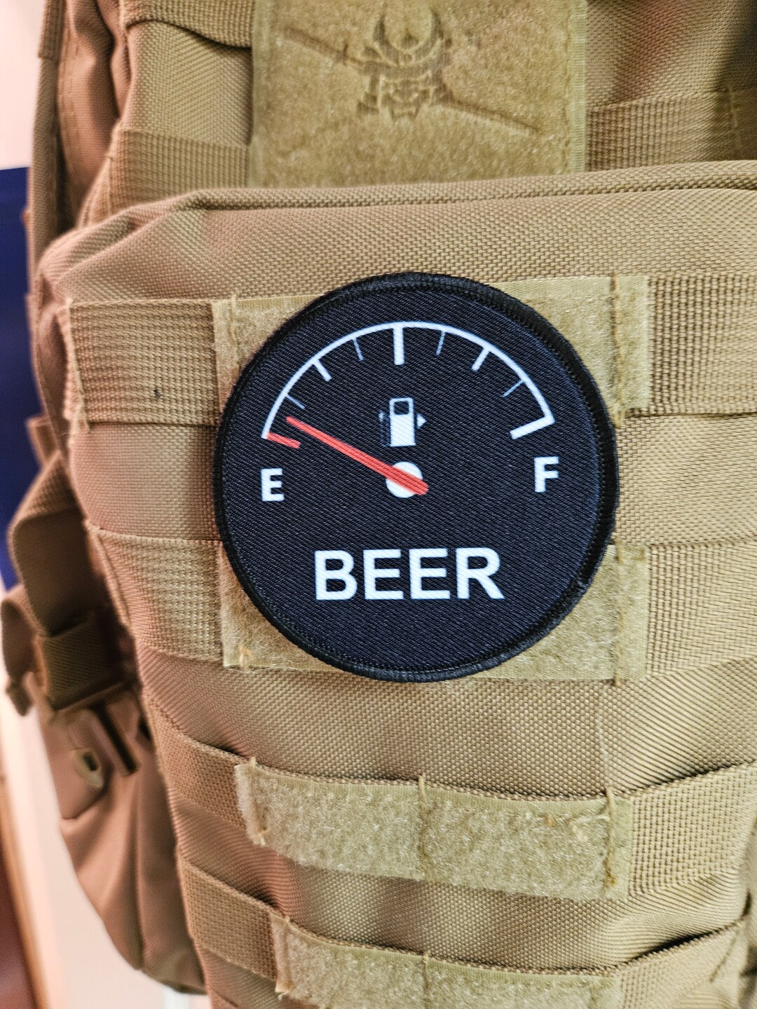 Running on Empty Beer Meme 3" Circle Removable Morale Patch With Hook and Loop Backing - Etsy