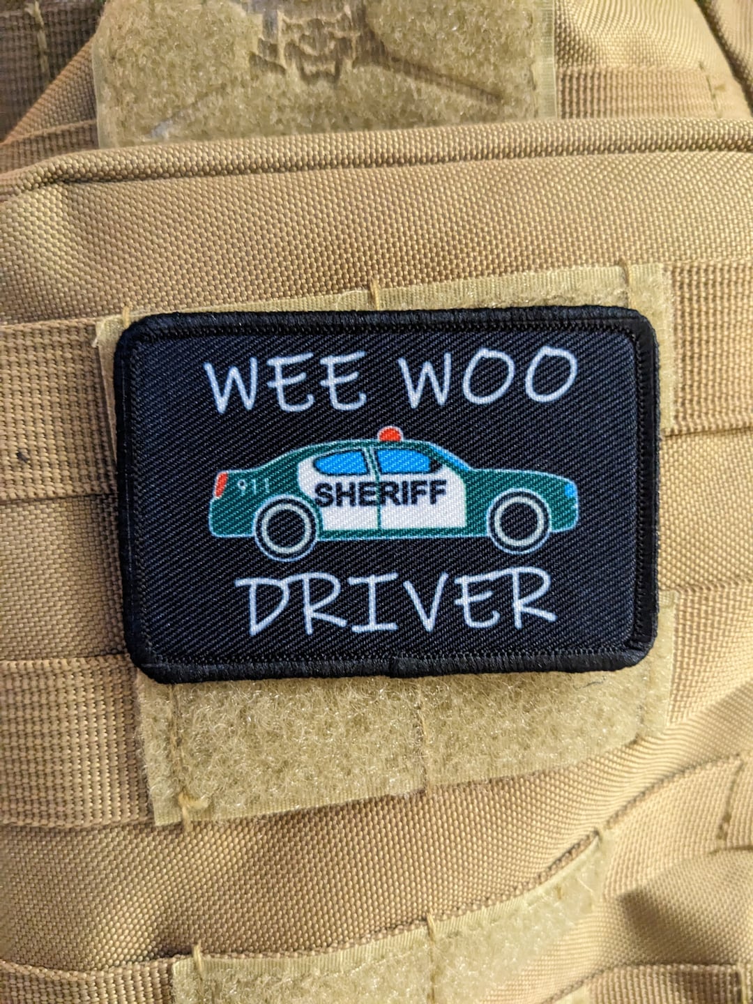 Florida Version Wee Woo Driver Sheriff Department Car Driver Funny 2"x3 ...