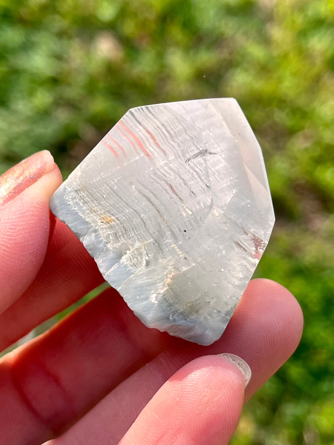 Rare Blue Amphibole Quartz Tower // Brazilian Angel Phantom Quartz ...